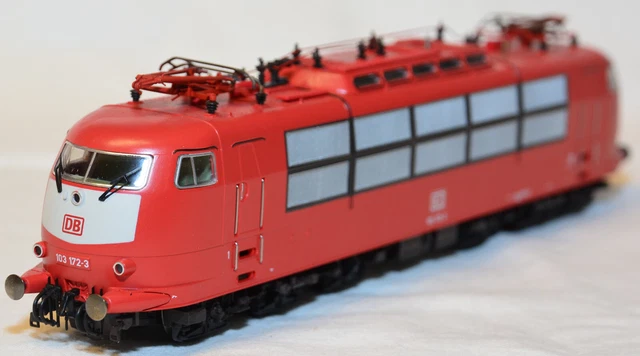 H0 ROCO 63743 E-Lok BR 103 Nr. 103 172-3 orientrot DB AG DSS NEM 652 DC ...