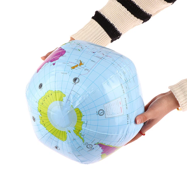 30CM INFLATABLE WORLD Globe Earth Map Ball Educational Planet Earth ...