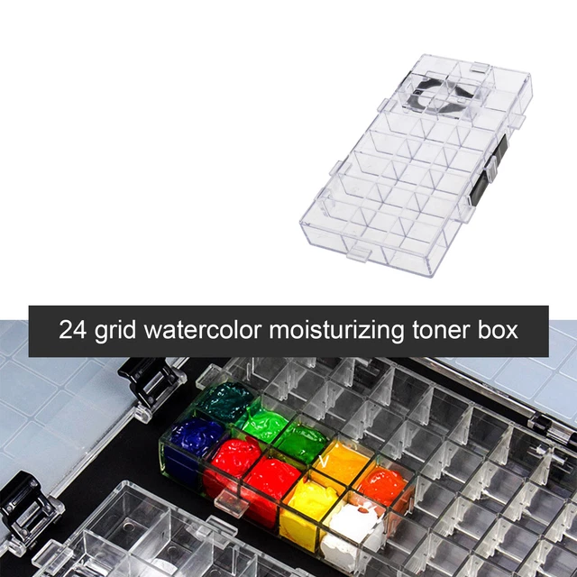 SCATOLA PALLET CONTENITORE 24 pozzetti vernici ermetiche vuote per ...