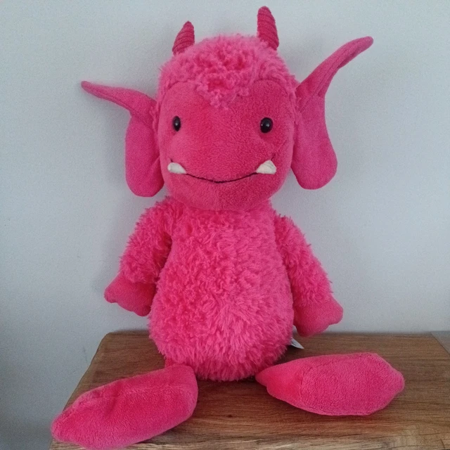 JELLYCAT PANDORA PIXIE Elf Gremlin Monster - Coral Red Pink £25.00 ...
