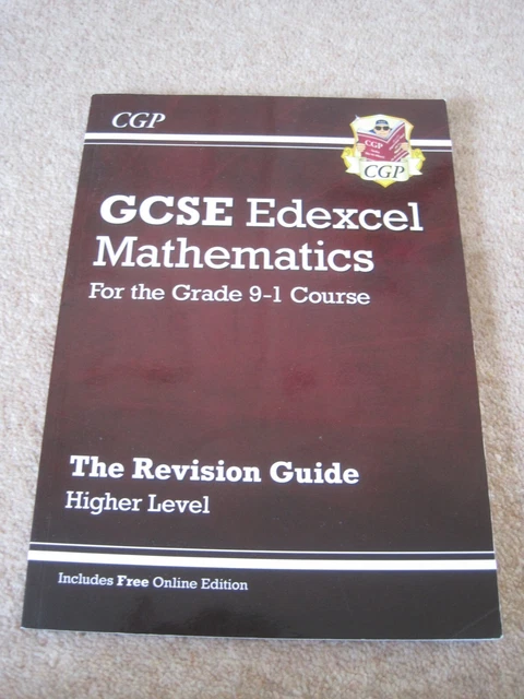 CGP GCSE EDEXCEL for grades 9-1 Mathematics the revision guide higher ...