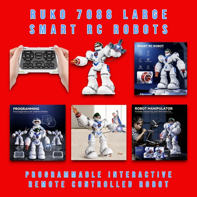 RUKO 7088 SMART Robots Large Programmable Interactive RC Robot - New In ...