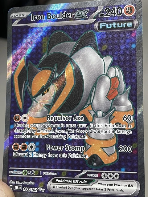 IRON BOULDER EX | 192/162 | Temporal Forces | FULL ART | MINT | Pokemon ...