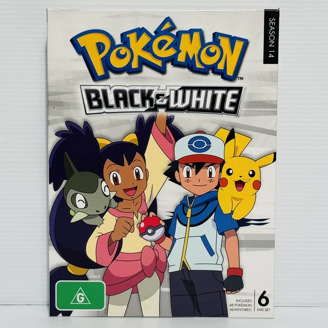 POKEMON BLACK & White Season 14 PAL Region 4 DVD 6 Discs 48 Episodes ...