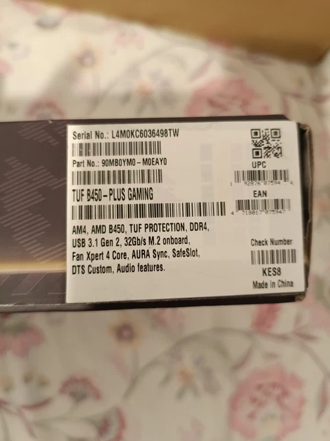 ASUS TUF GAMING B550-PLUS AMD B550 Socket AM4 ATX Motherboard £89.10 ...