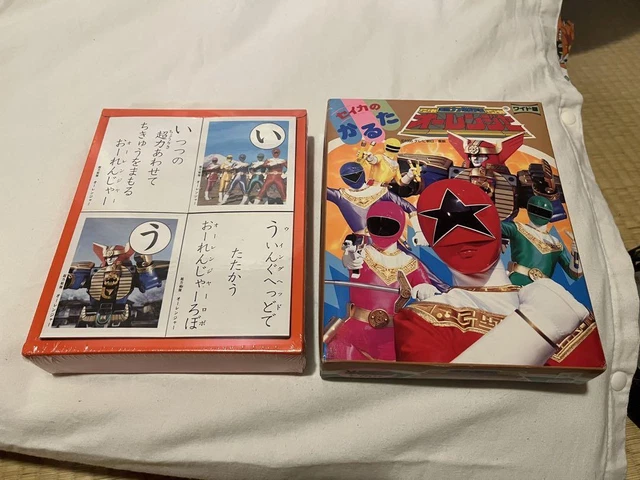 POWER RANGERS ZEO Ohranger Japanese Cards Karuta SeikaNote Japan w/BOX ...