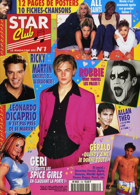 MAGAZINE STAR CLUB n°128, Leonardo DICAPRIO, WORLDS APART, SPICE GIRLS ...