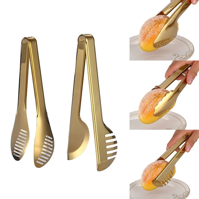 STAINLESS STEEL KITCHEN BBQ Cooking Utensils Grill Clamp Steak Clip ...