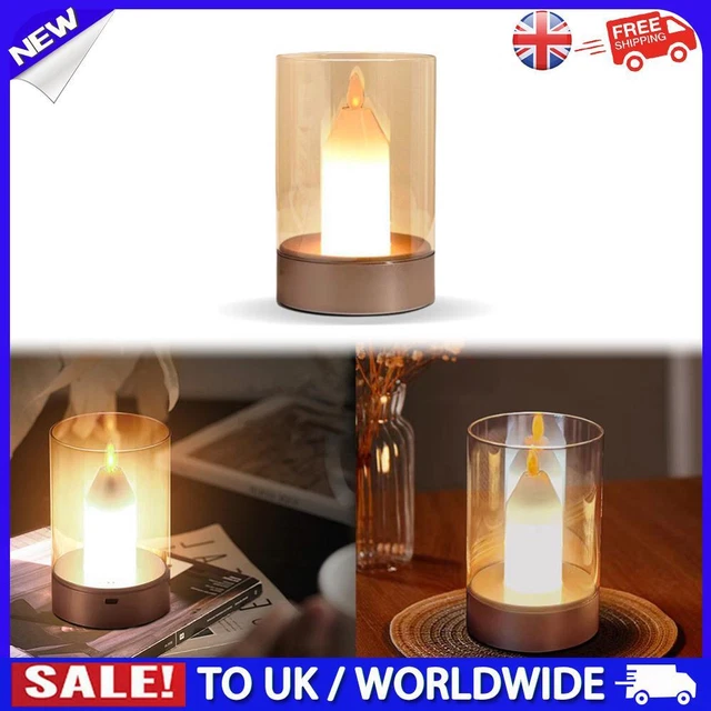 NEW SMART CANDLE Light Type-C Dimmable Desk Lamp PIR Motion Sensor Home ...