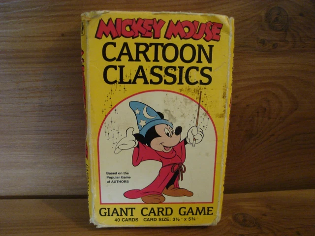 WALT DISNEY MICKEY Mouse Cartoon Classics Giant Card Vintage Complete ...