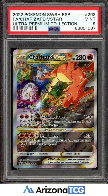 POKÉMON 2022 CHARIZARD VSTAR #262 Full Art Ultra Premium Collection ...