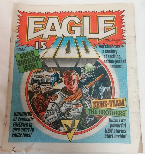 COMIC - VINTAGE British Weekly Comic Eagle 18th Feb 1984 IPC Magazine ...