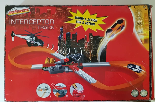 MAJORETTE AUTO MINIATURE Interceptor Track jouet garçon circuit ...