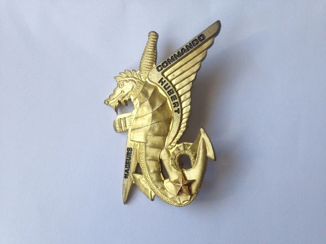 INSIGNE MILITAIRE France Brevet Nageur Combat Commando Hubert Gervasi ...