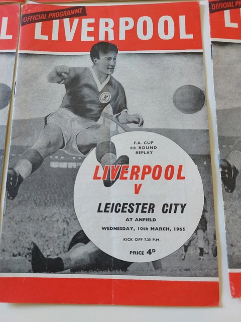 LIVERPOOL FOOTBALL PROGRAMME BUNDLE 1960S x 7 £7.58 - PicClick UK