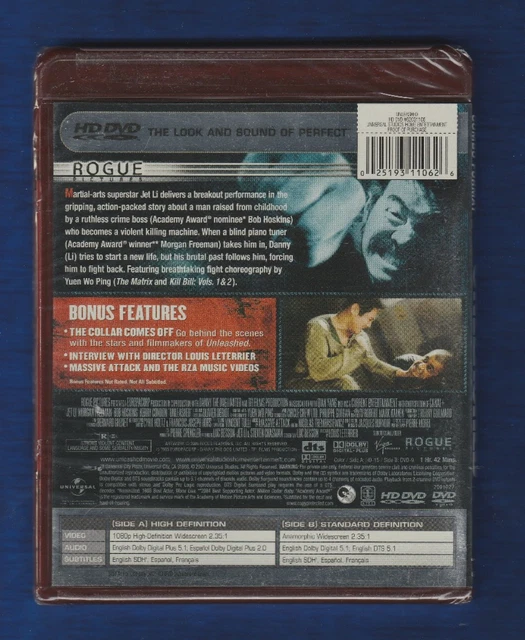 UNLEASHED HD DVD Combo Format Movie NEW SEALED Jet Li Morgan Freeman $4 ...