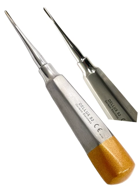 GERMAN DENTAL ELEVATOR Extracting Luxating Apical Root Elevator 2Mm Gld ...