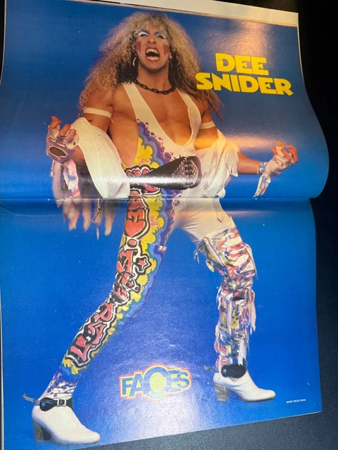 FACES ROCKS MAGAZINE March 1986 Twisted Sister Dee Snider Motley Crue £ ...