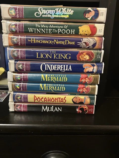 9 OF THE Walt Disney Masterpiece Collection Vhs Tapes £38.21 - PicClick UK