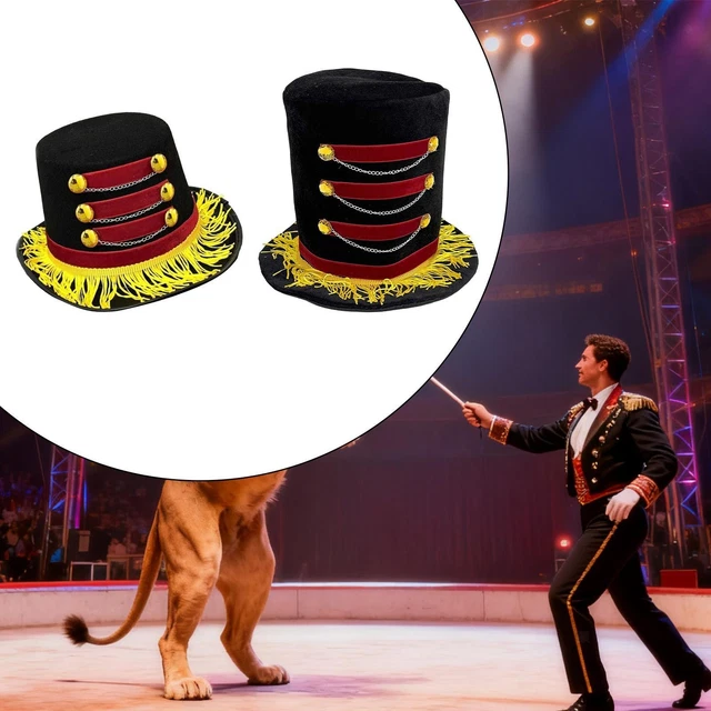 RINGMASTER HAT CARNIVAL Headwear Prop Top Hat for Role Play Holiday ...