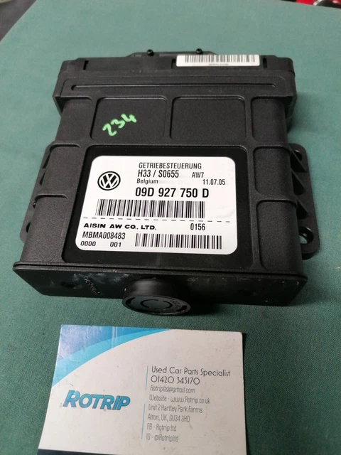 VOLKSWAGEN TOUAREG MK1 Gearbox Control Module Unit #09D927750D 2005 £28 ...