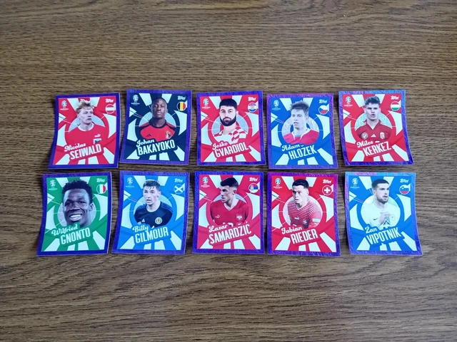 TOPPS UEFA EURO 2024 10 Different PTW Stickers in Purple £1.69 ...