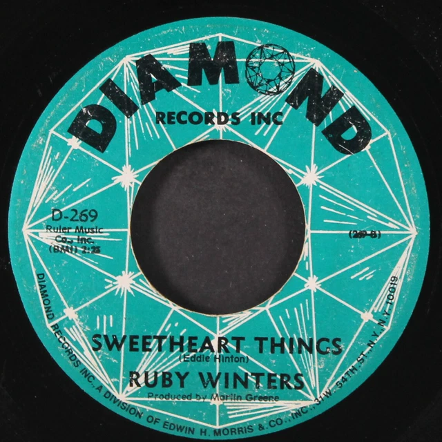 RUBY WINTERS : sweetheart things / guess who DIAMOND 7" Single 45 tr ...
