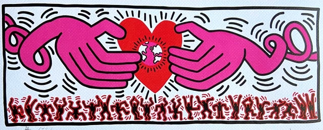 KEITH HARING LITHOGRAPH_180EX _( Tom Wesselmann Mr Doodle Banksy Jeff ...