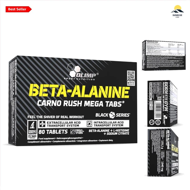 BETA-ALANINE SUPPLEMENT TABLETS 80 Count Exercise Performance Support £ ...