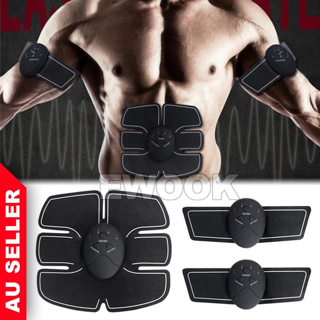 ULTIMATE MUSCLE ABS Stimulator Training Gear Trainer Six Pad Body EMS ...