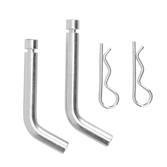 TOWING TRAILER HITCH Mount & Dual Balls Lock Pins 6in Adjustable Drop ...