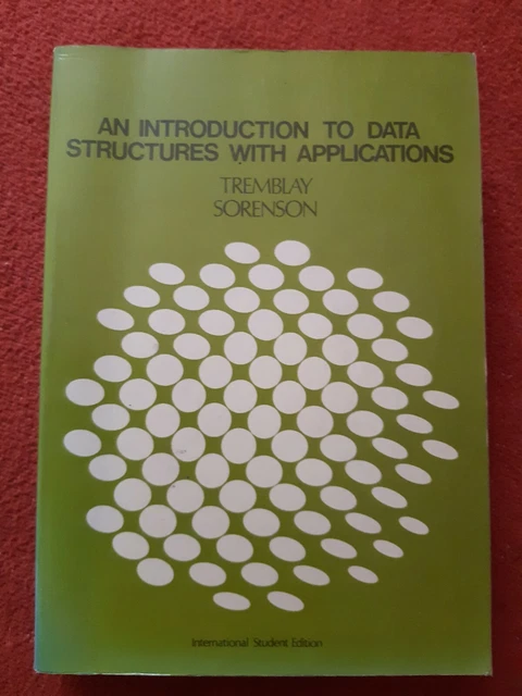 VINTAGE 1976 AN Introduction To Data Structures Applications Tremblay Sorenson £9.99 - PicClick UK