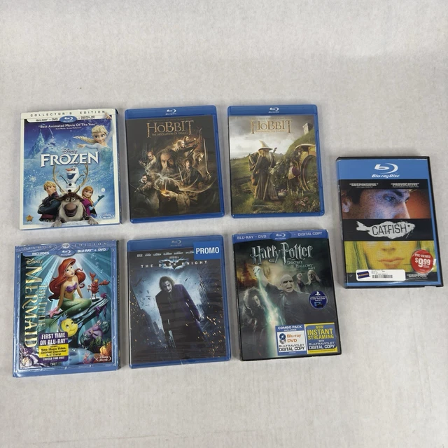 LOT OF 7 Blu-Ray Movies Action Sci-Fi Animation Bundle Disney Hobbit ...