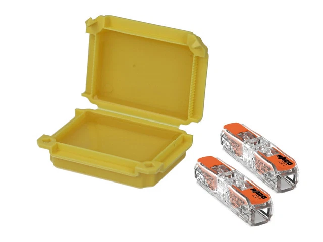 BOITE DE JONCTION isolante "gel" avec 2 bornes Wago 2 entrées Inline ...