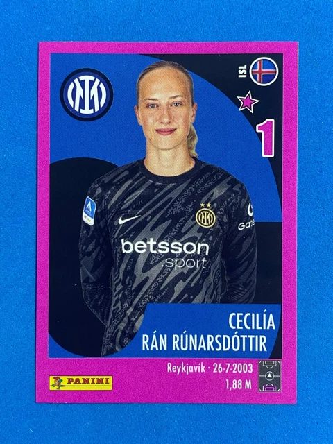 FIGURINE CALCIATRICI PANINI 2024-25 2025 n. 59 Cecilia Ran Runarsdottir ...