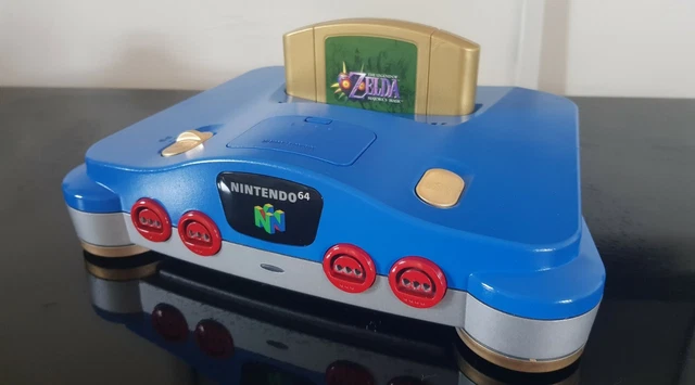 CUSTOM DESIGNED NINTENDO 64 Console - Link Shield Edition (Zelda) (PAL ...