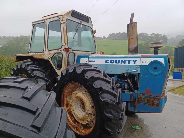 FORD COUNTY 1184 tractor running driving working project rear tractor £ ...
