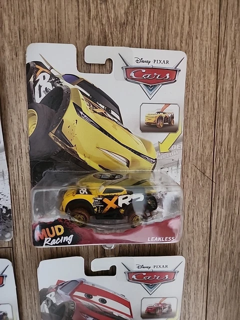 MATTEL DISNEY PIXAR Diecast Cars XRS MUD Racing 1:55 Set of 4 MOC New ...