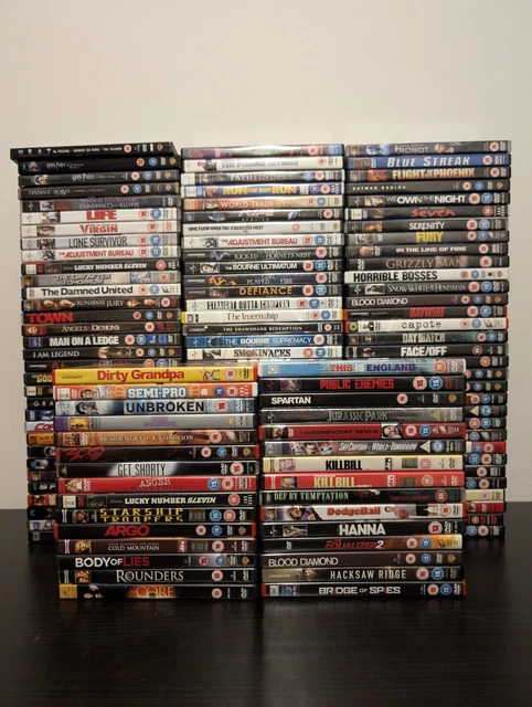 120+ FILM DVD Job Lot Bundle Wholesale - Action, Adventure, Sci-fi, Comedy Etc £17.99 - PicClick UK