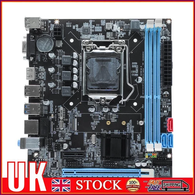 B75 PC MAIN Board LGA1155 Socket 16GB Micro-ATX Desktop Computer ...