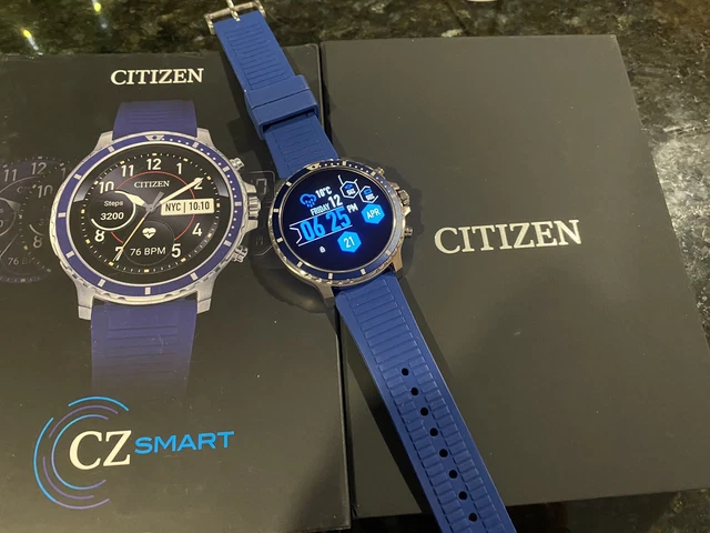 CITIZEN CZ SMART MX0001-12X Smartwatch Touchscreen Heartrate GPS iPhone ...