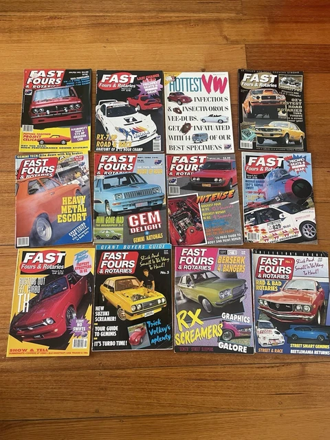 BULK LOT 24X Fast Fours & Rotaries vintage car magazines 1990s 90s $150 ...