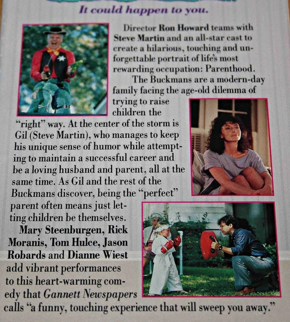 PARENTHOOD, 1989 (VHS) Steve Martin, Keanu Reeves, Director: Ron Howard ...