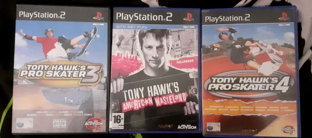 PLAYSTATION 2 BUNDLE Of 3 Tony Hawk's Skateboarding Games All With ...