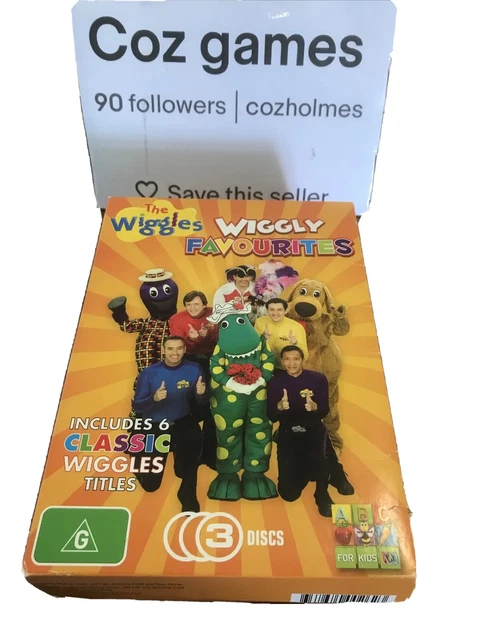 THE WIGGLES WIGGLE Favourites Box Set Very Rare Includes 6 Classic ...