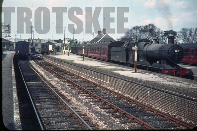 35MM SLIDE BR British Railways Steam Loco 2219 Class 2251 Highbridge ...