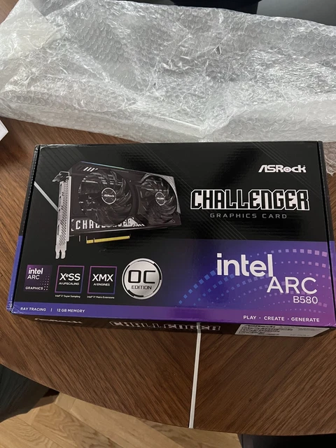 ASROCK INTEL ARC B580 Challenger OC 12GB GDDR6 Dual Fan Graphics Card ...