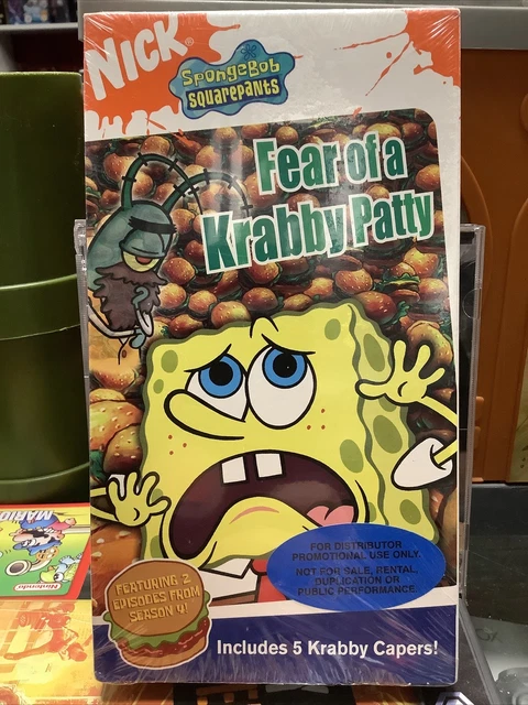 SPONGEBOB SQUAREPANTS FEAR of a Krabby Patty VHS 2005 Nickelodeon Promo ...