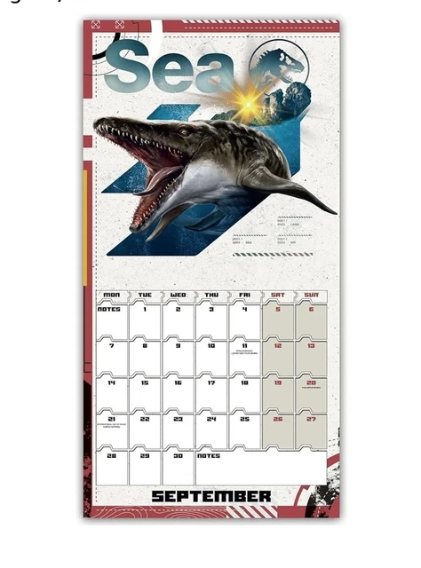 JURASSIC WORLD REBIRTH Calendar 2026 With Pull Out Poster £11.82 ...