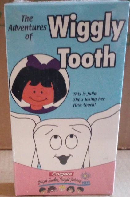 THE ADVENTURES OF Wiggly Tooth Factory Sealed VHS Video Colgate 1991 ...